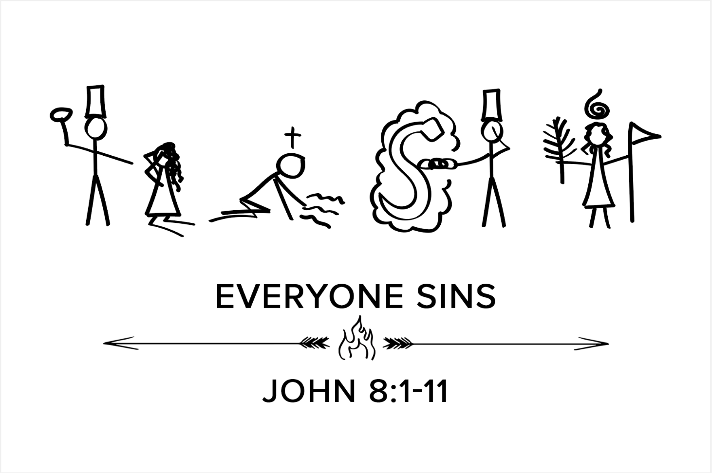 John 8 – Everyone Sins – Draw Bible Stories